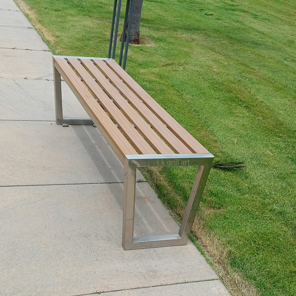 3 Seater Patio Bench for Office Visitor Waiting Area Sitting