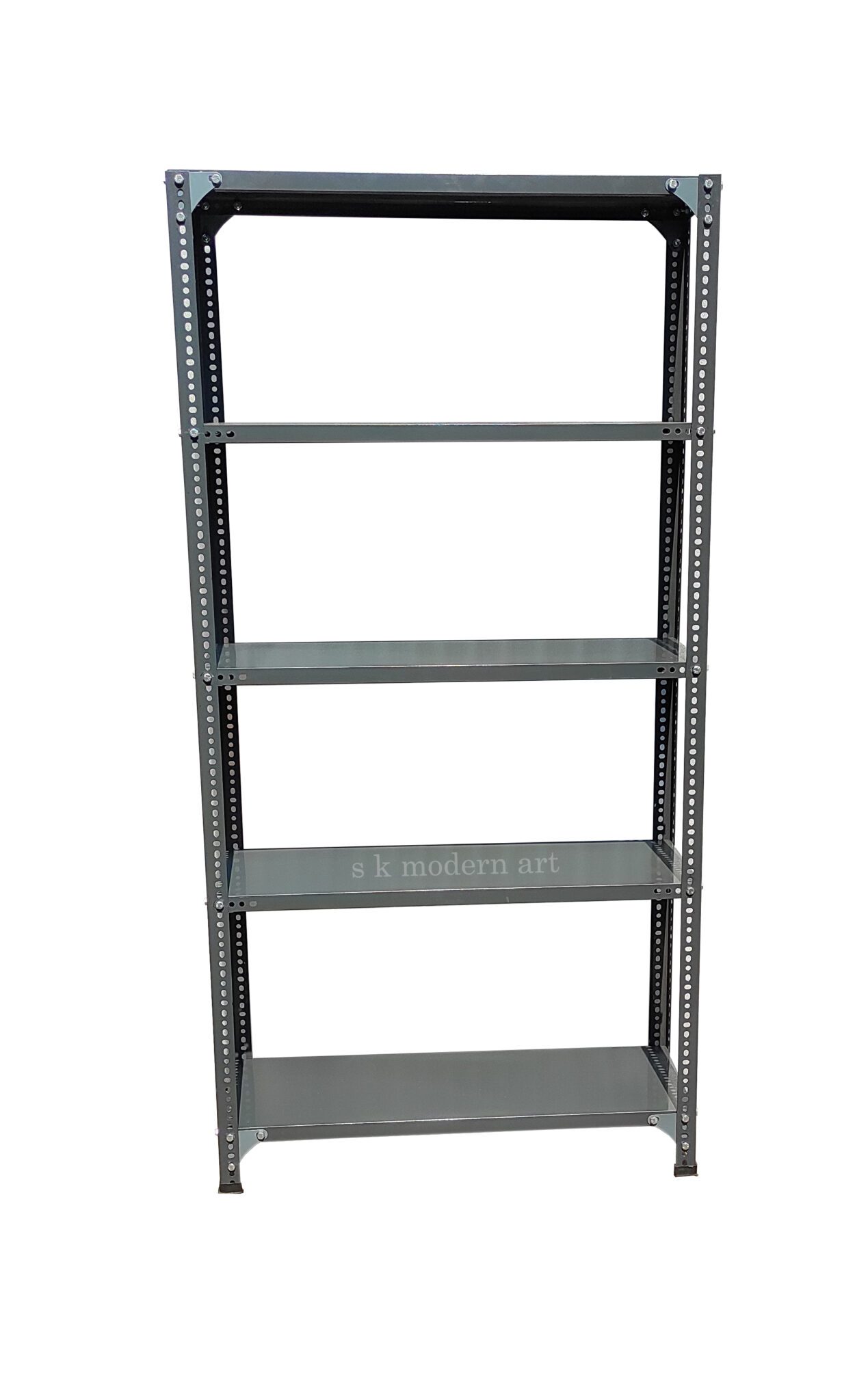 5-Shelf Slotted Angle Storage Rack - S K MODERN ART