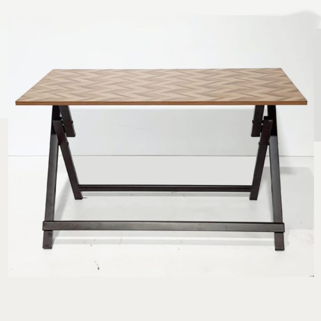Heavy-Duty Folding Table with Wooden Ply Top - S K MODERN ART